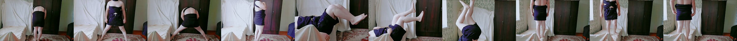 Hot Flower Mini Dress Hot Ladyboy Solo Dance Striptease Big Butt 4321